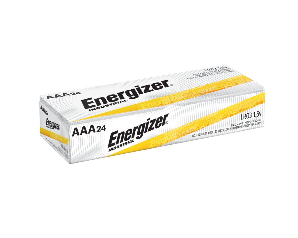 Energizer Industrial EN92 AAA Alkaline Batteries - 24 Pack ...